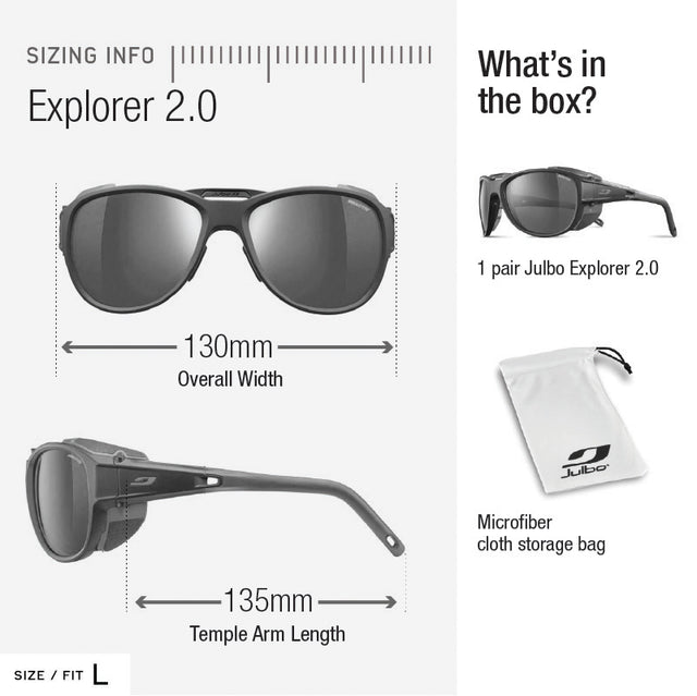 Julbo Explorer 2.0 Glacier Glasses | Julbo Eyewear USA